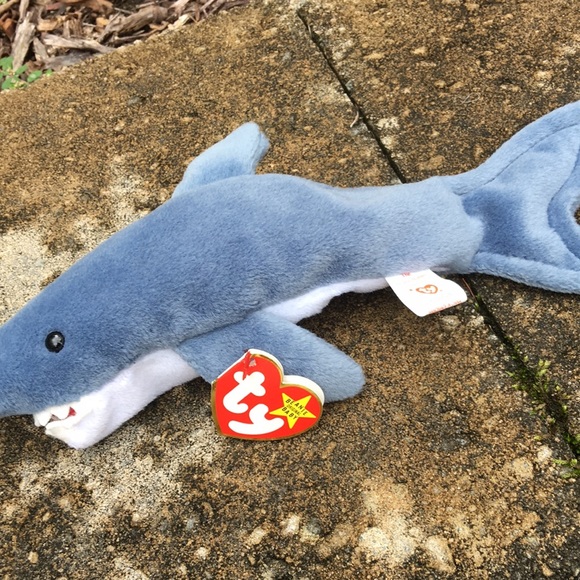 Ty | Toys | Beanie Baby Shark Crunch | Poshmark